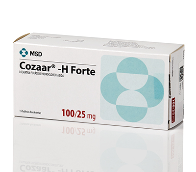 COZAAR H FORTE 100/25MG TABLETAS VIA ORAL
