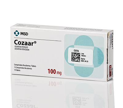 COZAAR 100MG TABLETAS VIA ORAL