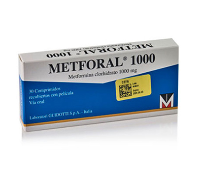 METFORAL 1000 mg x 30 TABLETAS
