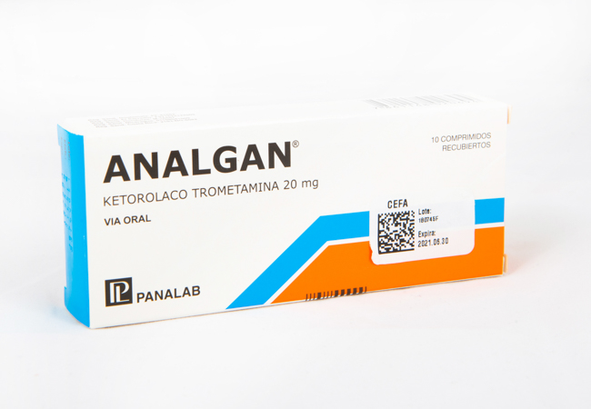 ANALGAN 20 MG TABLETAS VIA ORAL