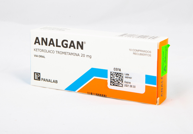 ANALGAN 20 MG TABLETAS VIA ORAL