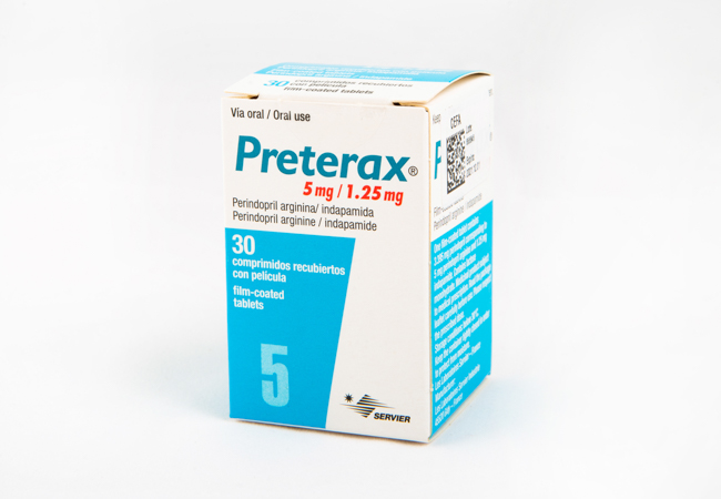 PRETERAX 5MG/1.25MG TABLETAS VIA ORAL