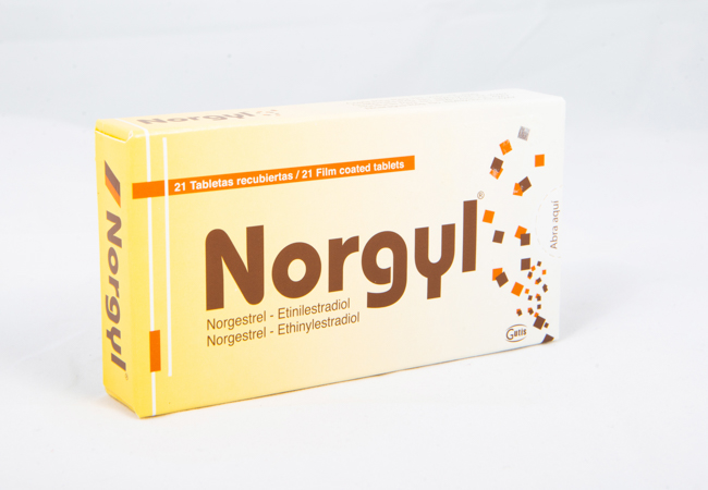 NORGYL TABLETAS VIA ORAL