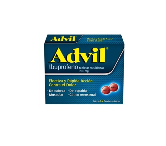 Advil 200mg 12 tabletas recubiertas