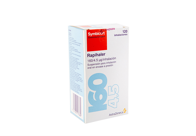 SYMBICORT RAPIHALER 160MCG/4,5MCG 120 DOSIS INHALADOR VIA ORAL