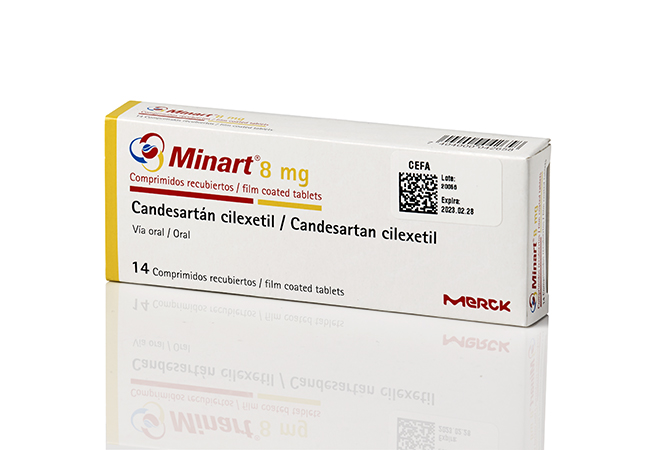 MINART 8MG TABLETAS VIA ORAL