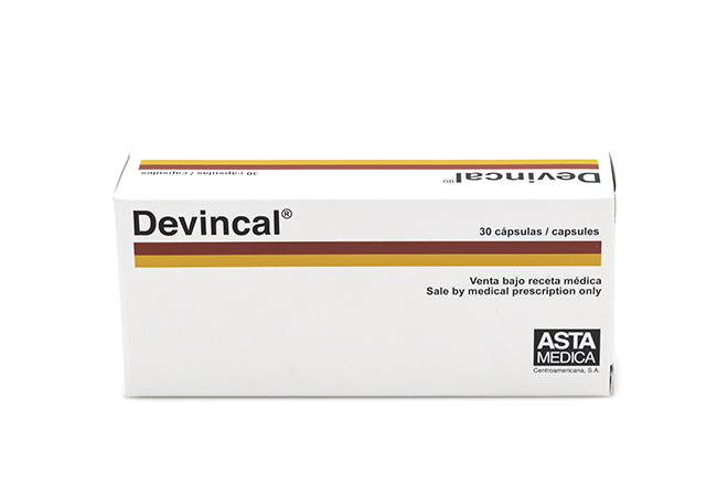 DEVINCAL CÁPSULAS VÍA ORAL