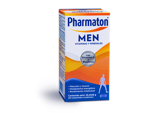 PHARMATON MEN TABLETAS RECUBIERTAS VÍA ORAL 30 UNIDADES