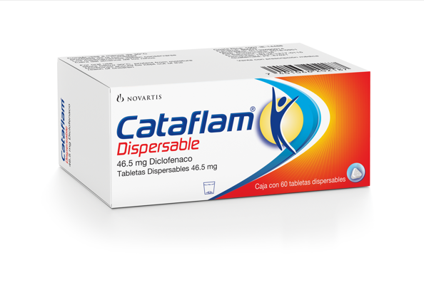 CATAFLAM DISPERSIBLE 46,5 MG TABLETAS VIA ORAL
