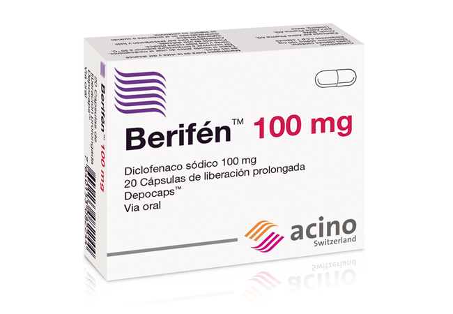 BERIFEN 100 MG CAPSULAS VIA ORAL x 20