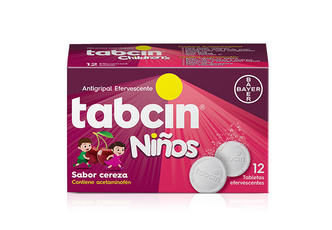 TABCIN EFERVESCENTE NIÑOS TABLETAS VÍA ORAL