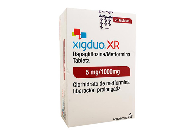 XIGDUO XR 5MG/1000MG TABLETAS VIA ORAL X 30