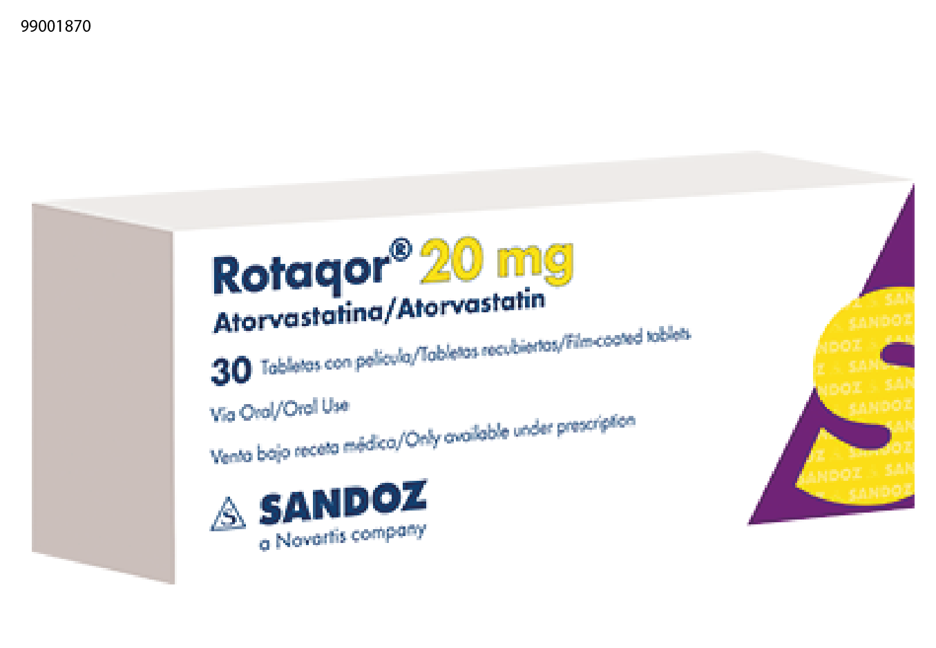 ROTAQOR 20 MG CAJA X 30 TABLETAS