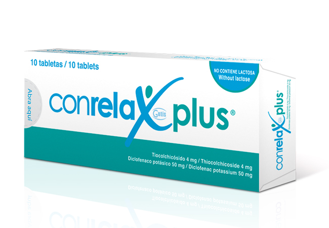 CONRELAX PLUS 50MG/4MG TABLETAS VIA ORAL