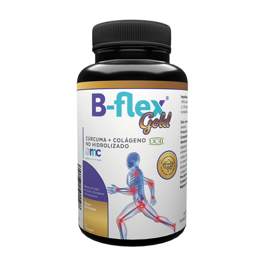 RNC B-FLEX GOLD CURCUMA+COLAGENO NO HIDROLIZADO UC-II
