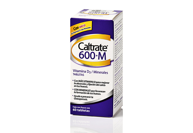 CALTRATE M 600MG/400UI TABLETAS VIA ORAL