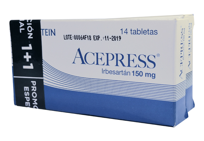 ACEPRESS TABLETAS 150mg x14 (1+1)
