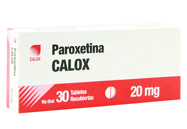 PAROXETINA CALOX 20 MG TABLETAS VIA ORAL