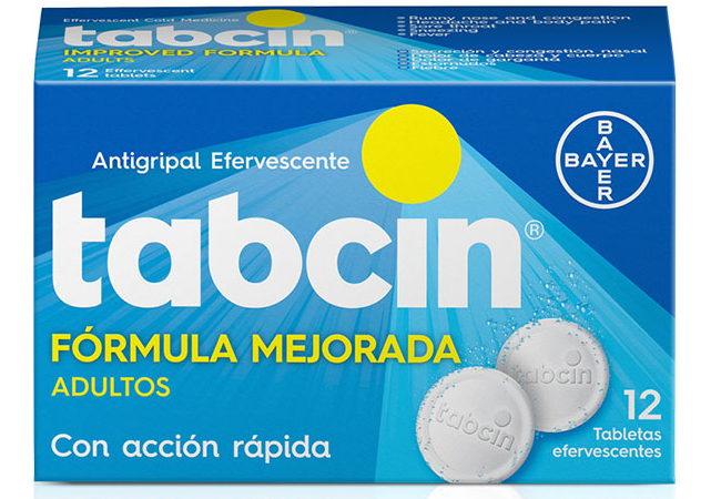TABCIN ADULTO EFERVESENTE 12 TABLETAS VÍA ORAL