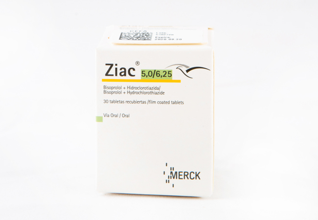 ZIAC 5.0/6.25MG TABLETAS VIA ORAL