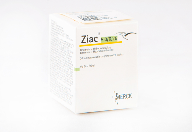 ZIAC 5.0/6.25MG TABLETAS VIA ORAL