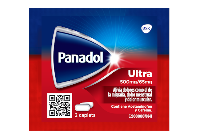 PANADOL ULTRA 500MG/65MG TABLETAS VIA ORAL