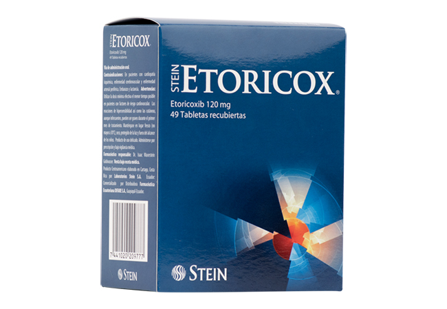ETORICOX STEIN 120 MG TABLETAS VIA ORAL