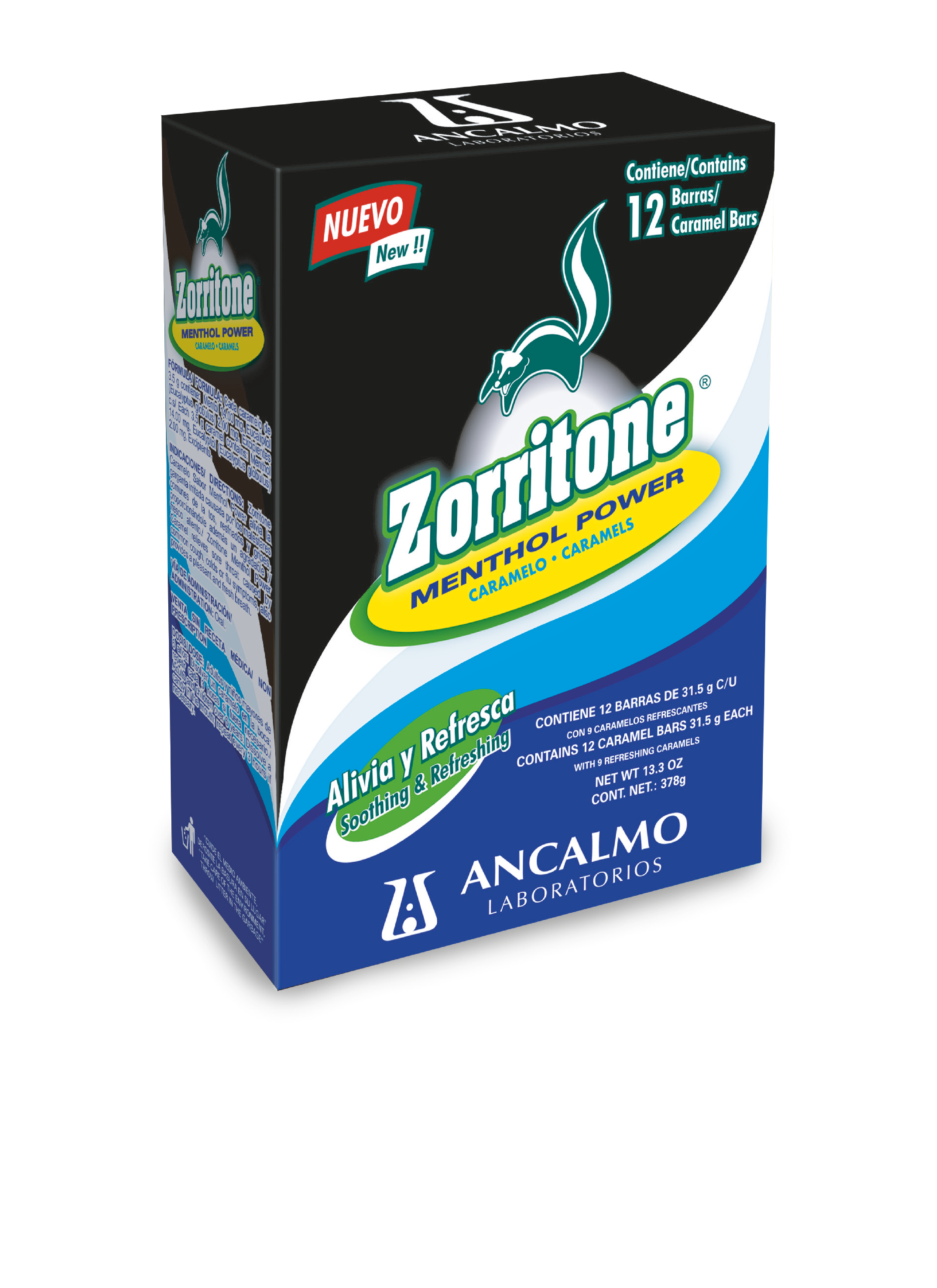 Zorritone Menthol Power barra X12 Barras