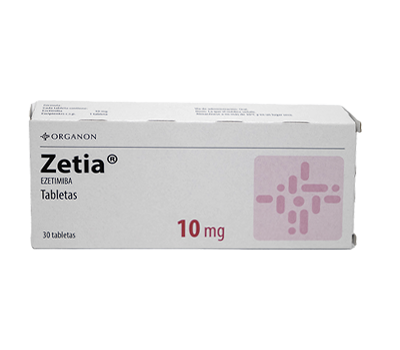 ZETIA TABLETAS 10 MG TABLETAS VÍA ORAL