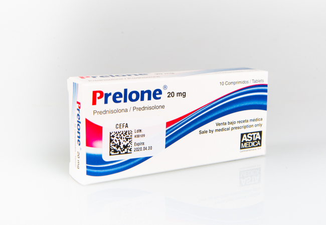 PRELONE 20 MG TABLETAS VIA ORAL