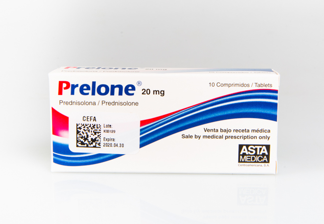 PRELONE 20 MG TABLETAS VIA ORAL
