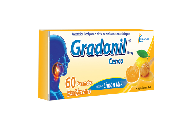 GRADONIL LIMÓN/MIEL 10 MG TABLETAS VÍA ORAL