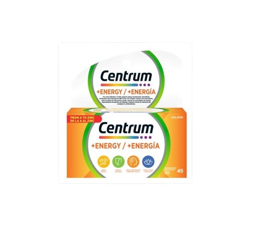 Centrum+ Energía 45 tabletas vía oral