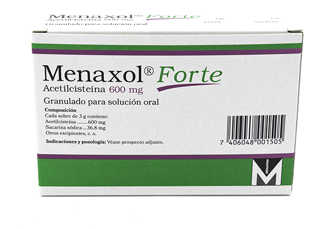 MENAXOL FORTE 600 MG SOBRES