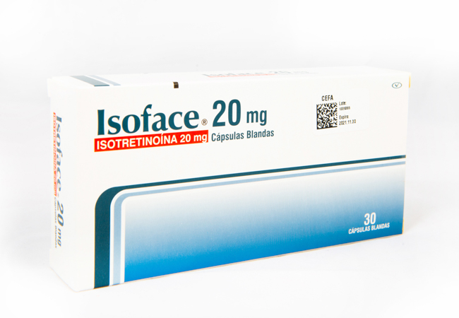 ISOFACE 20 MG TABLETAS VIA ORAL