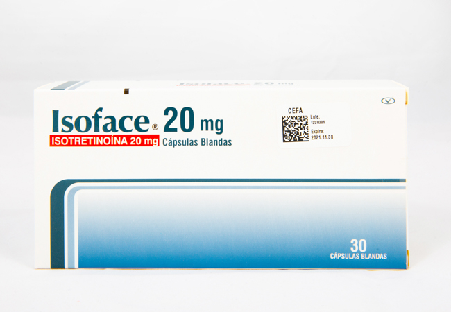 ISOFACE 20 MG TABLETAS VIA ORAL