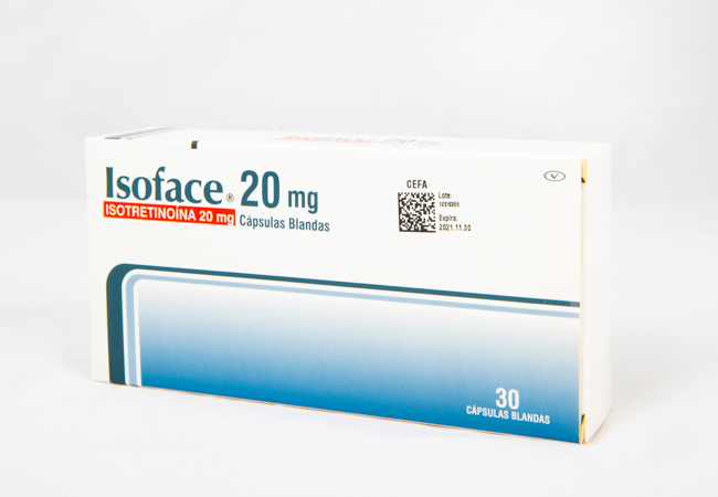 ISOFACE 20 MG TABLETAS VIA ORAL