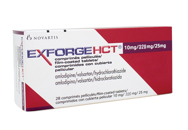 EXFORGE HCT 10MG/320MG/25MG TABLETAS VIA ORAL