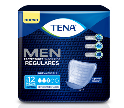 TENA TOALLAS PARA INCONTINENCIA DE HOMBRE 12 UNIDADES