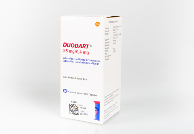DUODART 0,5 MG/0,4 MG TABLETAS VIA ORAL