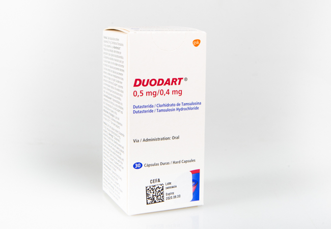 DUODART 0,5 MG/0,4 MG TABLETAS VIA ORAL