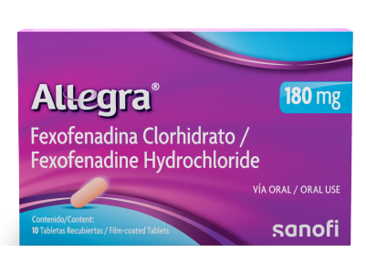 ALLEGRA 180 MG TABLETAS VIA ORAL