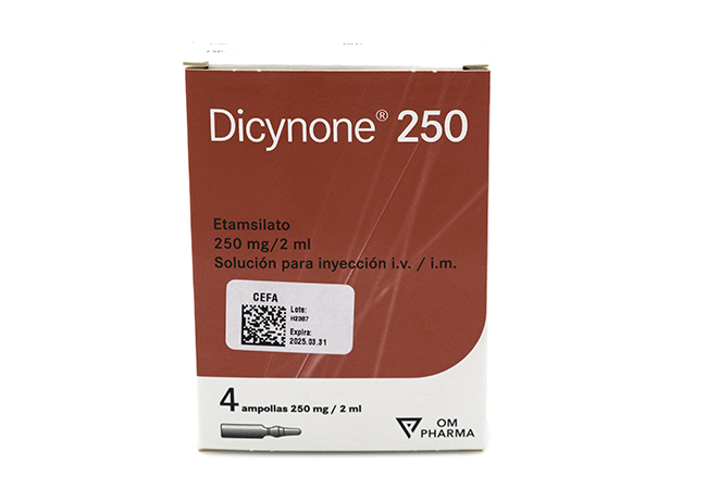 DICYNONE 250 mg 4 / 2 ML AMPOLLAS