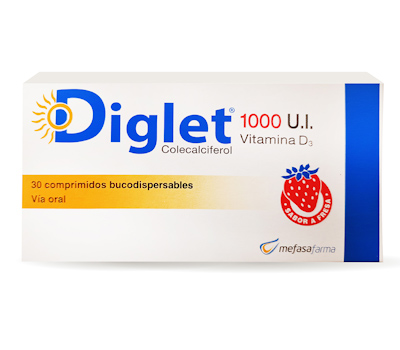 DIGLET 1000 UI VITAMINA D x 30 COMPRIMIDOS