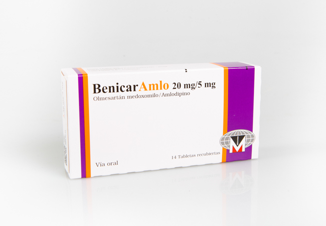 BENICAR AMLO 20MG/5MG TABLETAS VIA ORAL