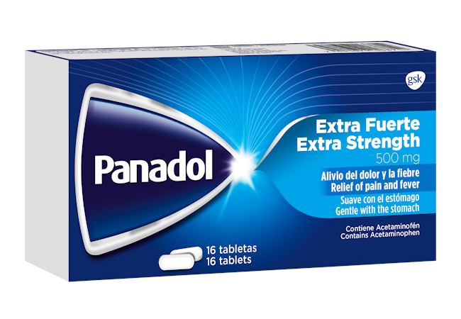 PANADOL EXTRA FUERTE 500 MG TABLETAS VIA ORAL
