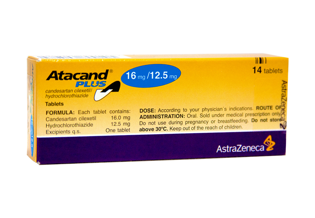 ATACAND PLUS 16MG/12,5MG TABLETAS VIA ORAL