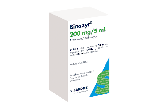 SANDOZ BINOZYT 200 mg / 5 ml 30 ml SUSPENSION