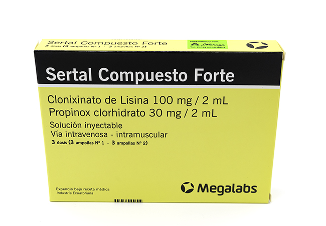 SERTAL FORTE COMPUESTO INYECTABLE AMPOLLAS