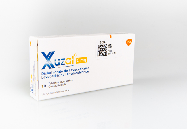 XUZAL 5 MG TABLETAS VIA ORAL